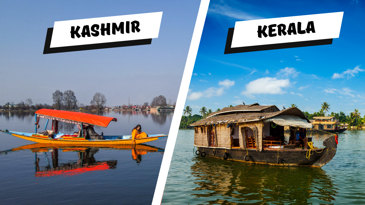 Kerala vs Kashmir Houseboats: How Are They Different?